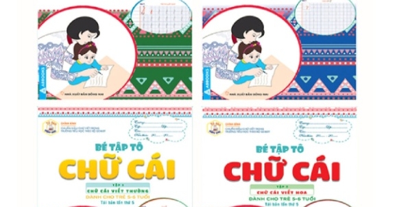 Combo Bé Tập Tô - Dành Cho Trẻ 5-6 Tuổi: Bé Tập Tô Chữ Cái Tập 1 + 2 ...