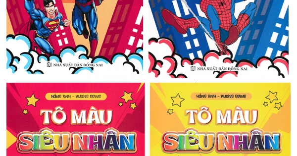 Combo Tập Tô Màu - Siêu Nhân (Bộ 4 Cuốn) - CM | Newshop.vn