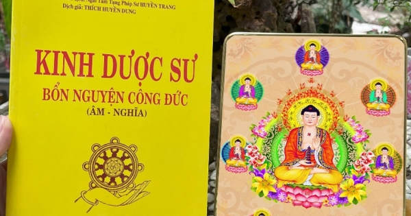 Combo Kinh Dược Sư Bổn Nguyện Công Đức (HT. Thích Huyền Dung) + Tranh ...